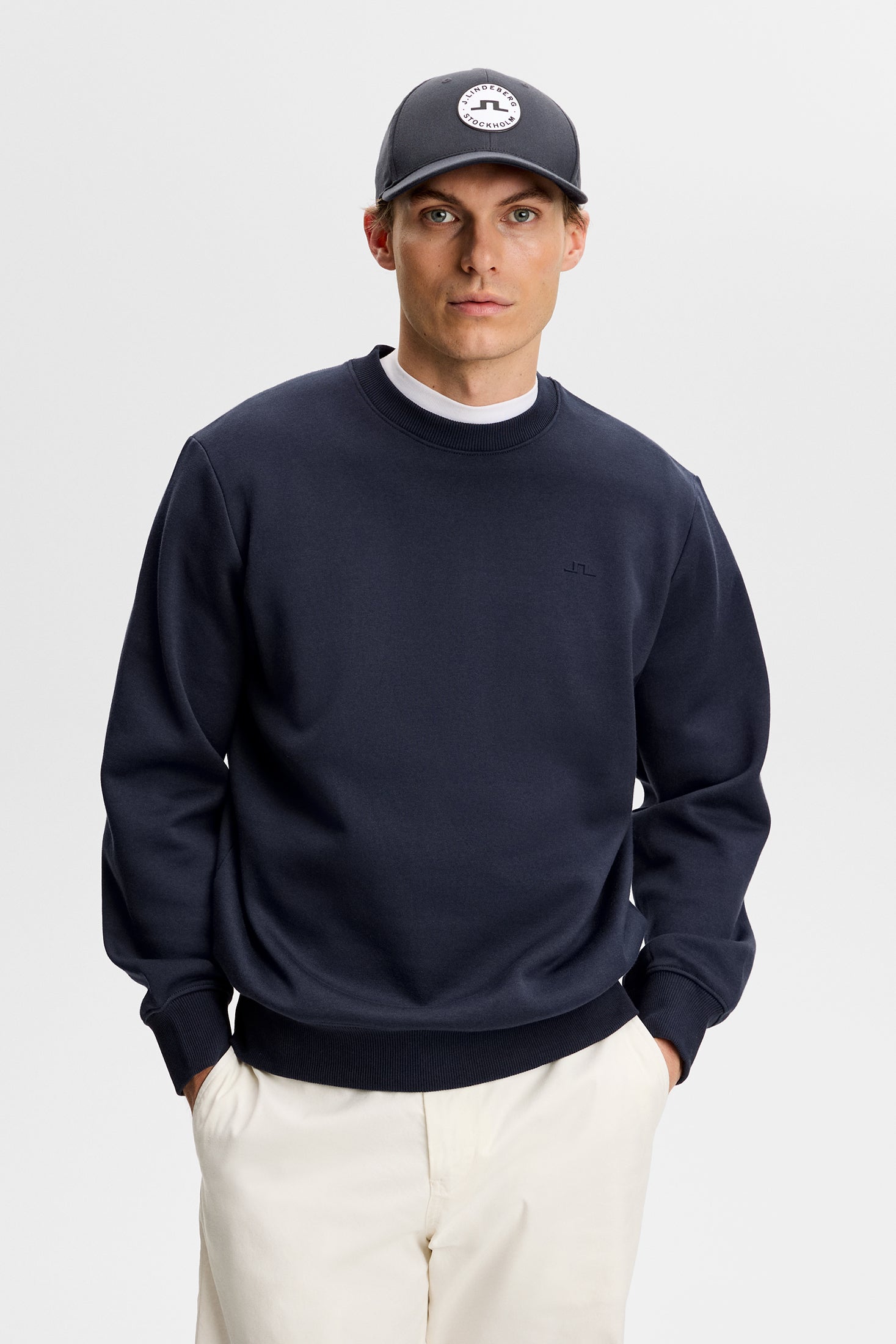 Alpha Crew Neck / JL Navy | J.LINDEBERG US