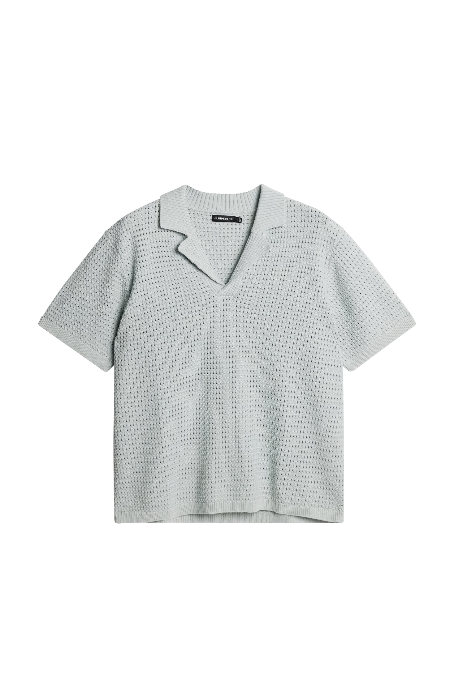 Ethan Open Collar Knit Polo / Winter Sky – J.LINDEBERG