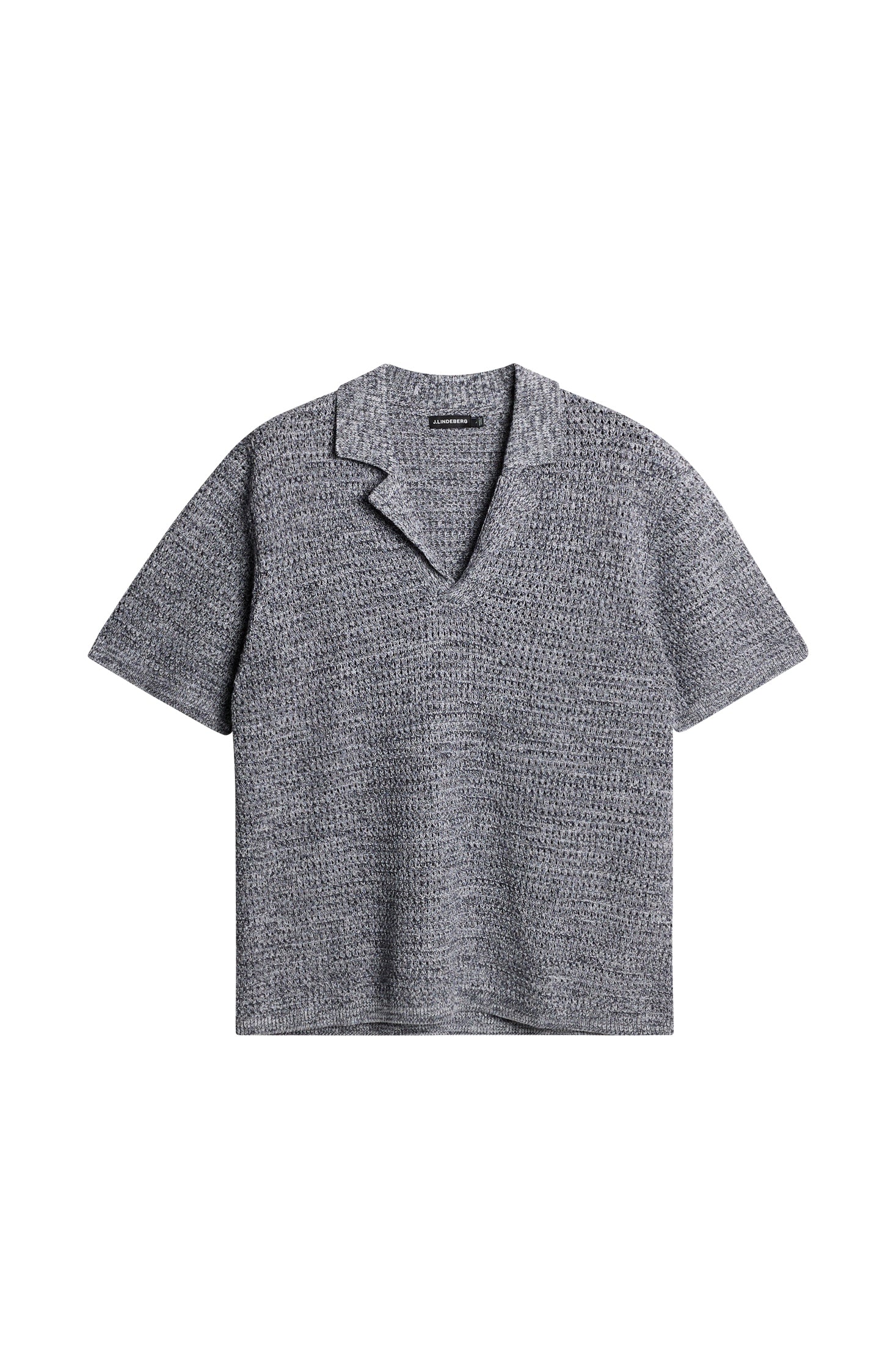 Ethan Open Collar Knit Polo / Ombre Blue – J.LINDEBERG