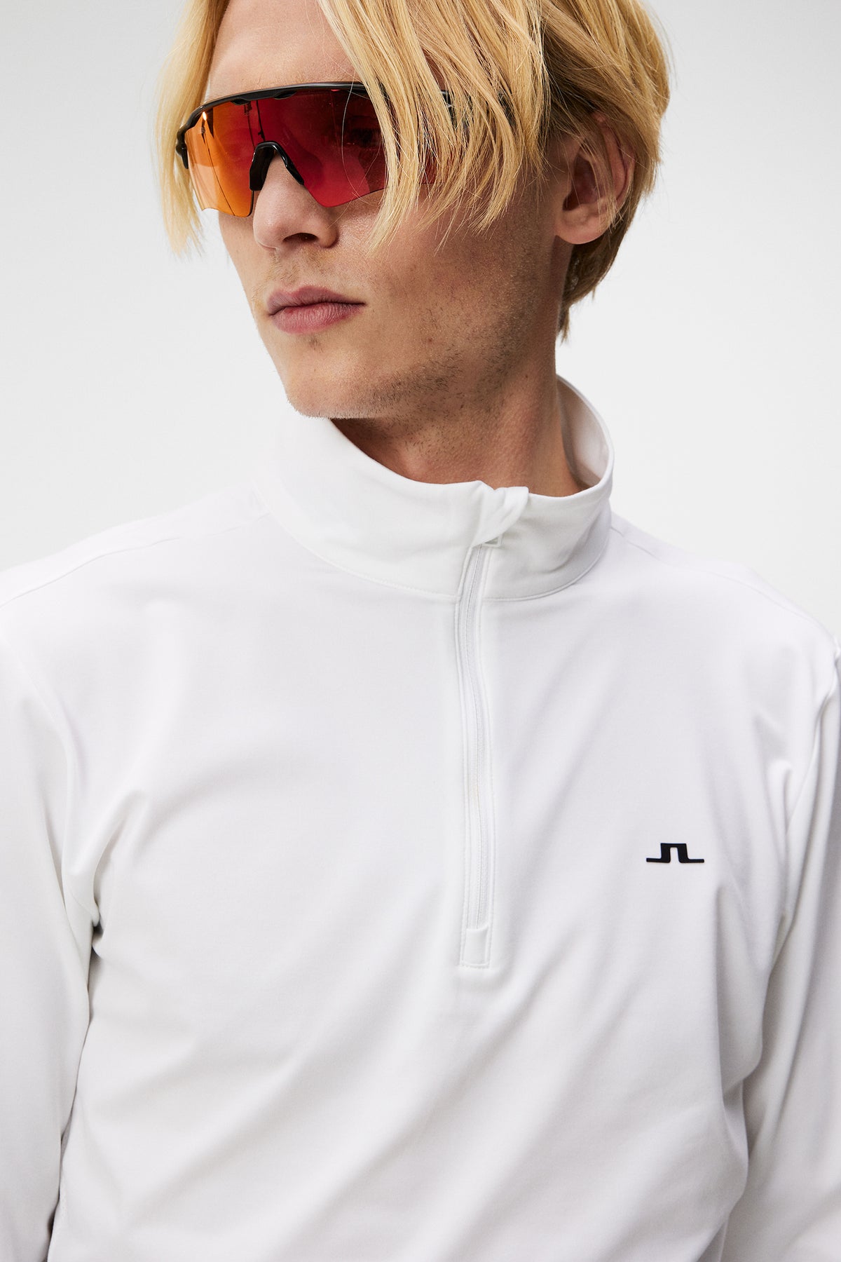 Luke Quarter Zip Mid Layer / White – J.LINDEBERG