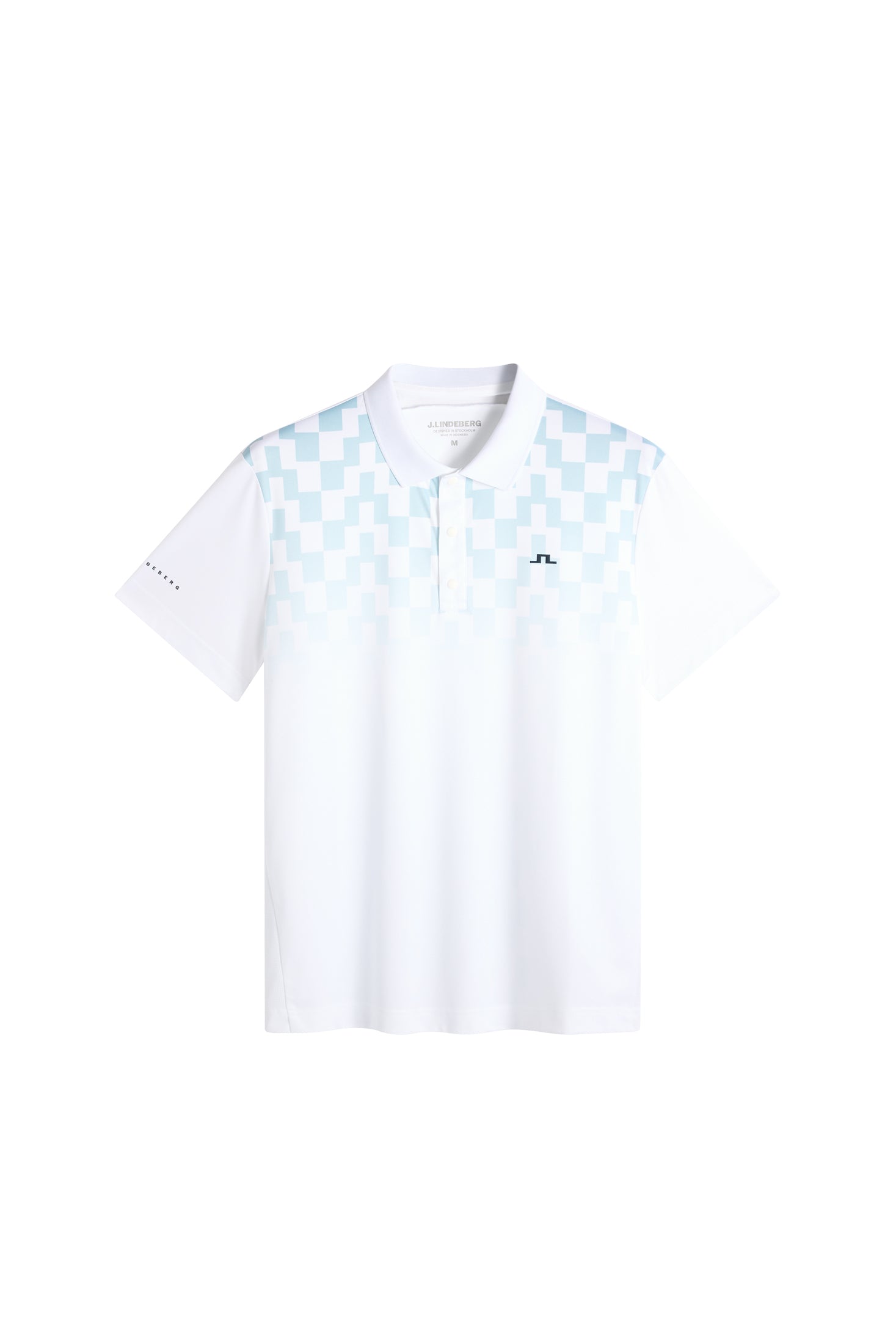 Finn Print Polo / Finn Fade White | J.LINDEBERG US
