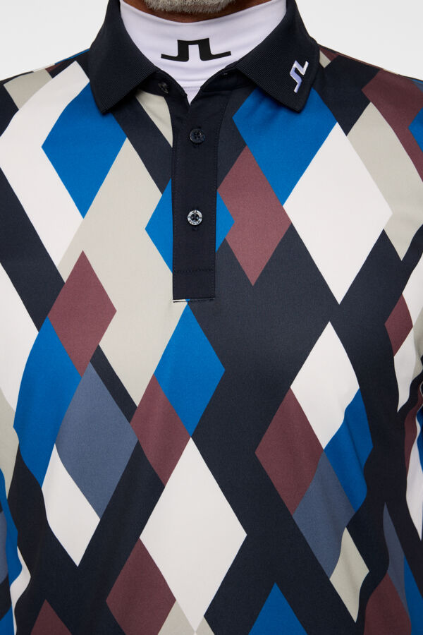 Tour Tech Print Polo / BOLD 1 - JL NAVY – J.LINDEBERG