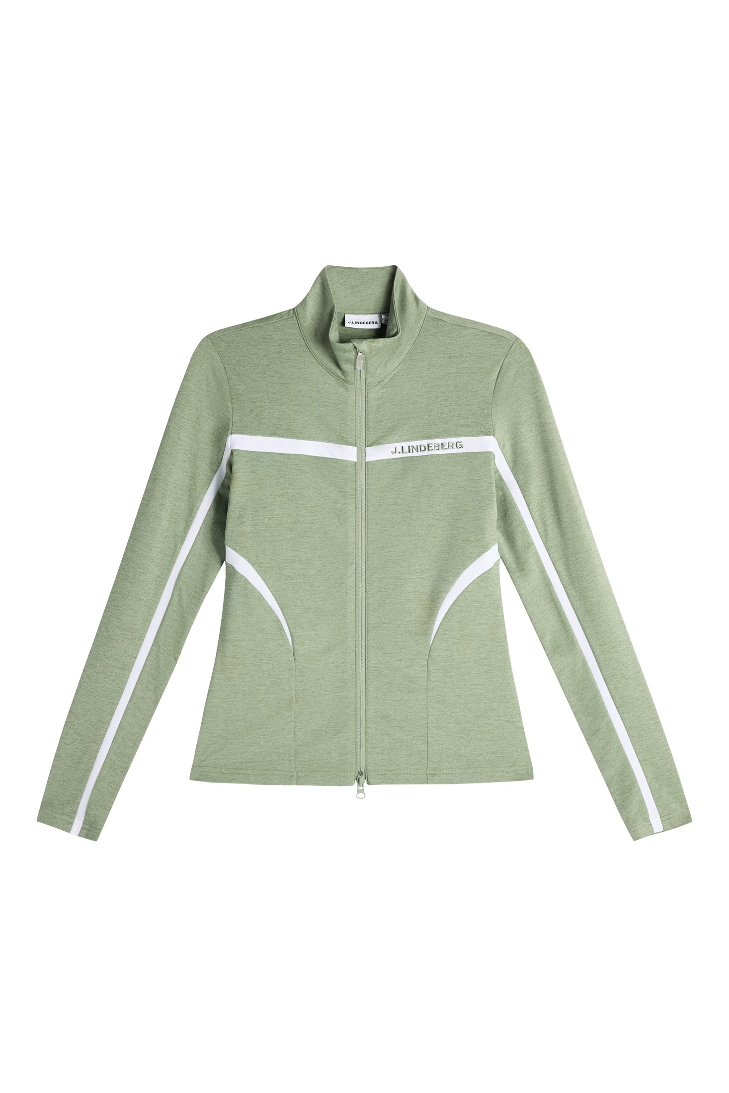 Janice Mid Layer / Hedge Green Melange | J.LINDEBERG US