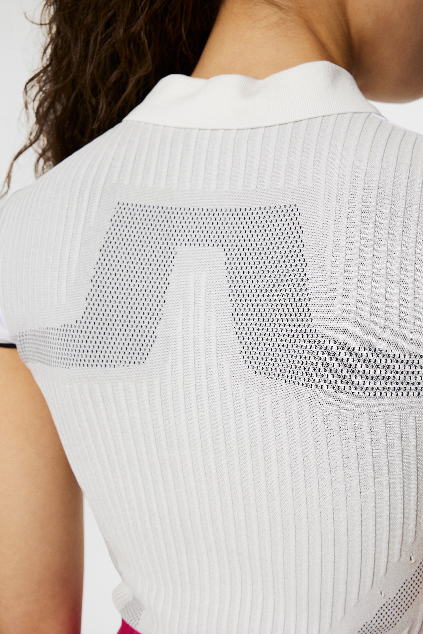 Ana Hybrid Knit Polo Shirt / White – J.LINDEBERG