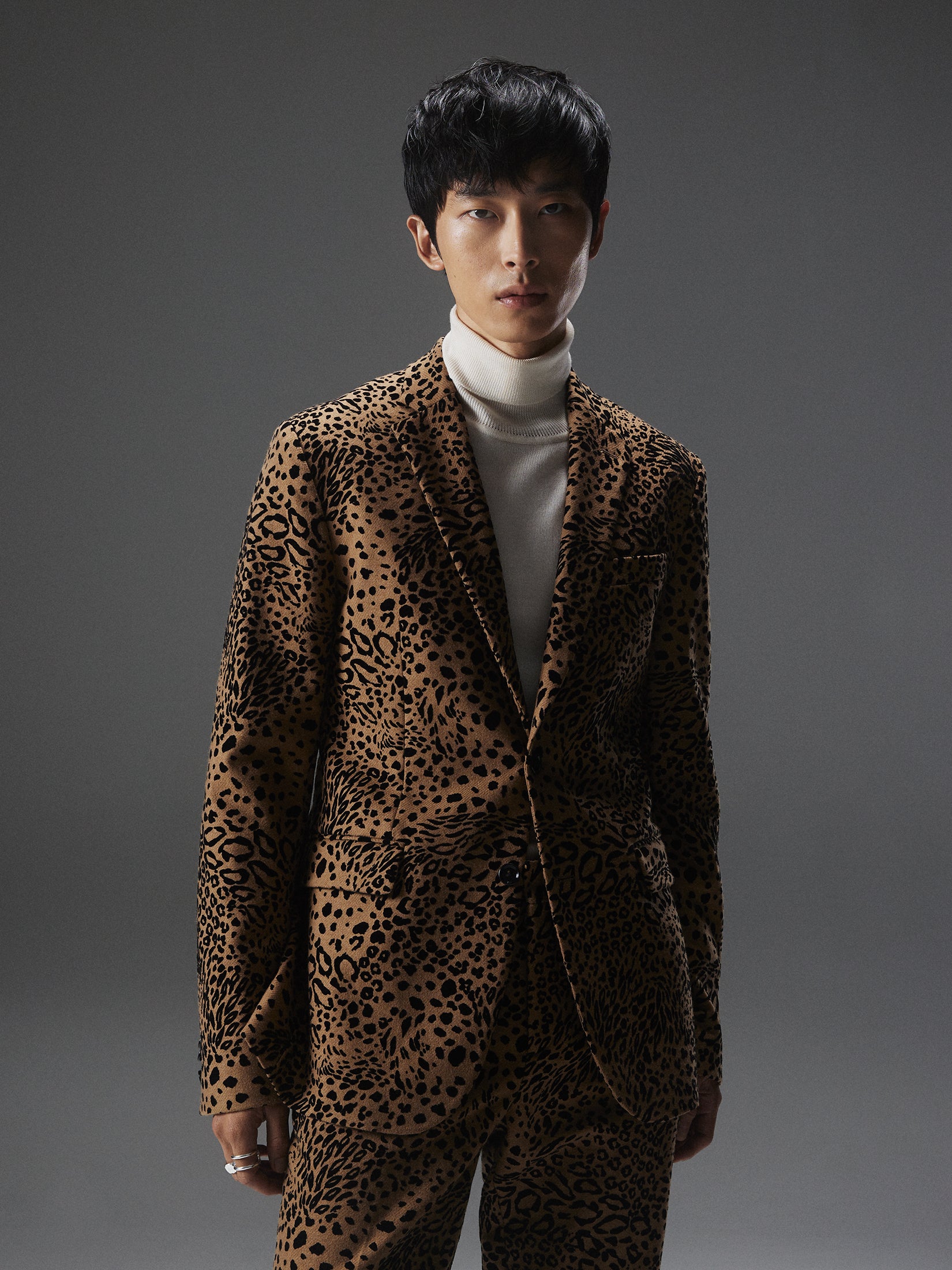 Elton Flock Leopard Blazer